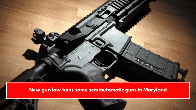 New gun law bans some semiautomatic guns in Maryland