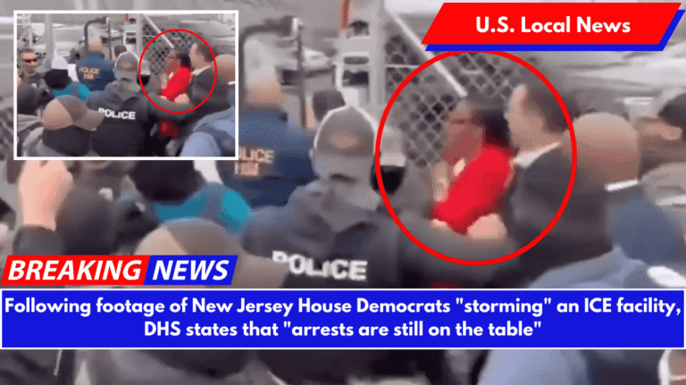 Following footage of New Jersey House Democrats "storming" an ICE ...