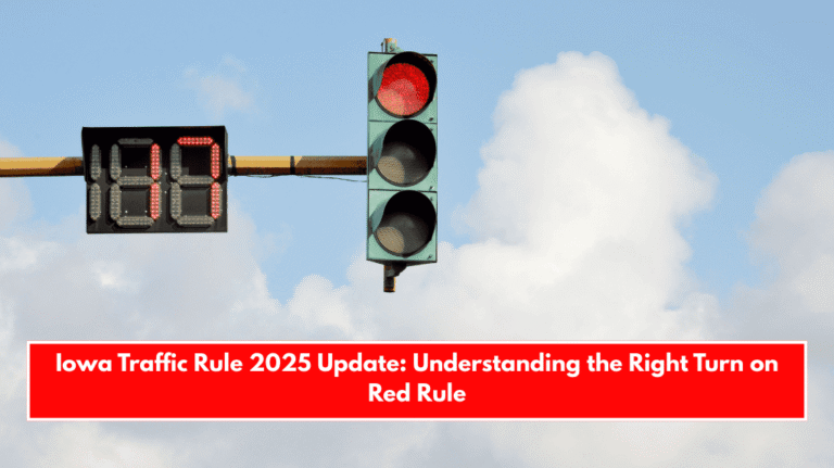 Iowa Traffic Rule 2025 Update: Understanding the Right Turn on Red Rule