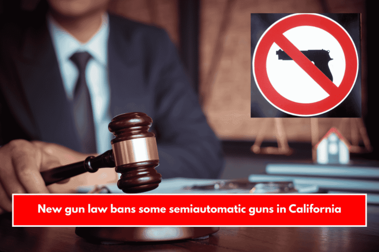 New gun law bans some semiautomatic guns in California