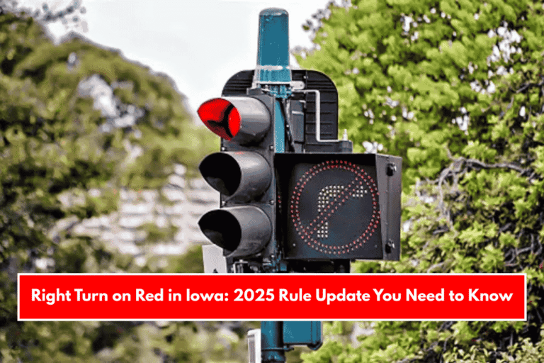 Right Turn on Red in Iowa: 2025 Rule Update You Need to Know